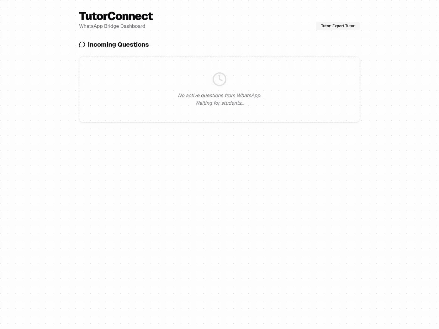 TutorConnect WhatsApp Bridge