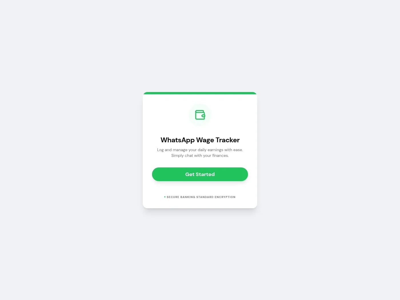 WhatsApp Wage Tracker