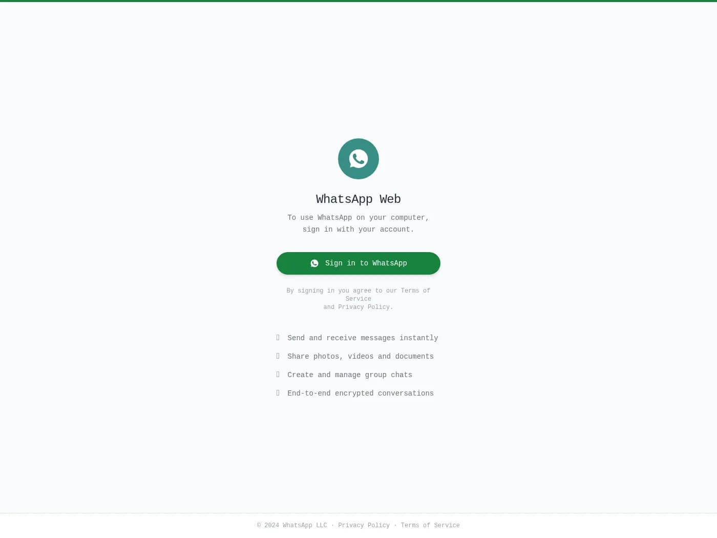 WhatsApp Web Clone