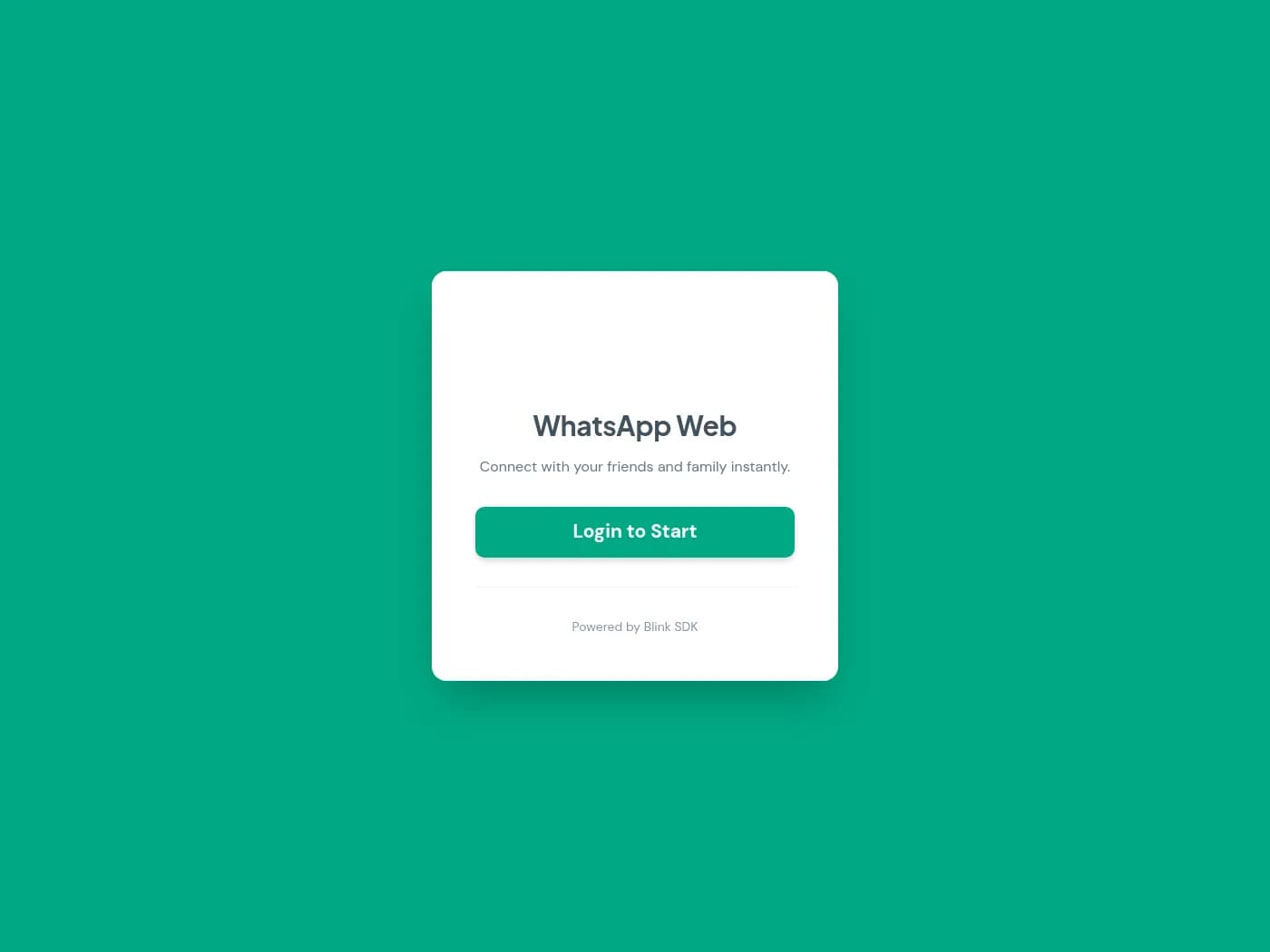 WhatsApp Web Clone