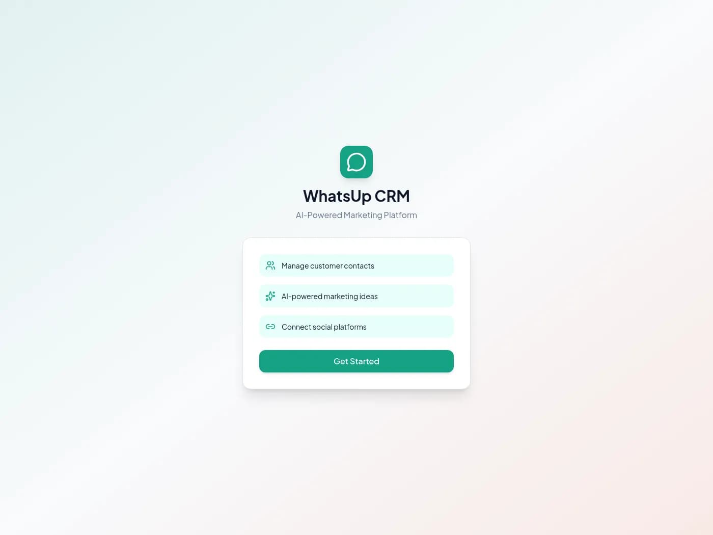 WhatsUp Marketing CRM
