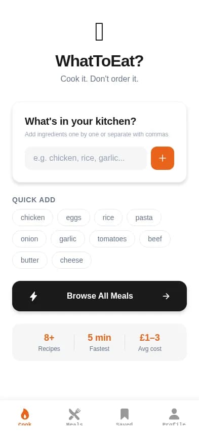 WhatToEat? App