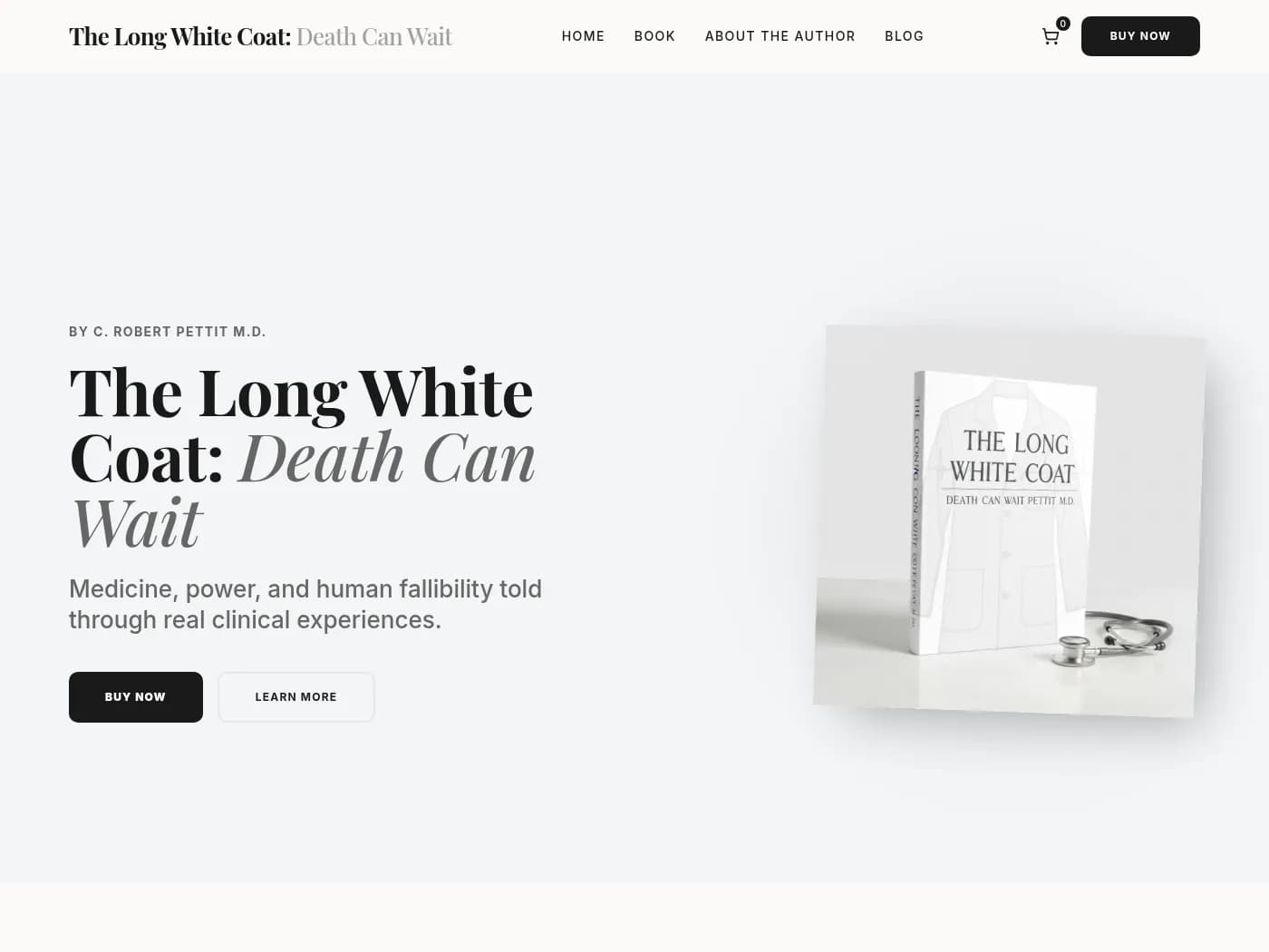 Long White Coat Book Site