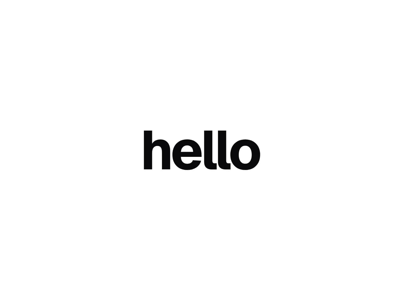 Hello White Website