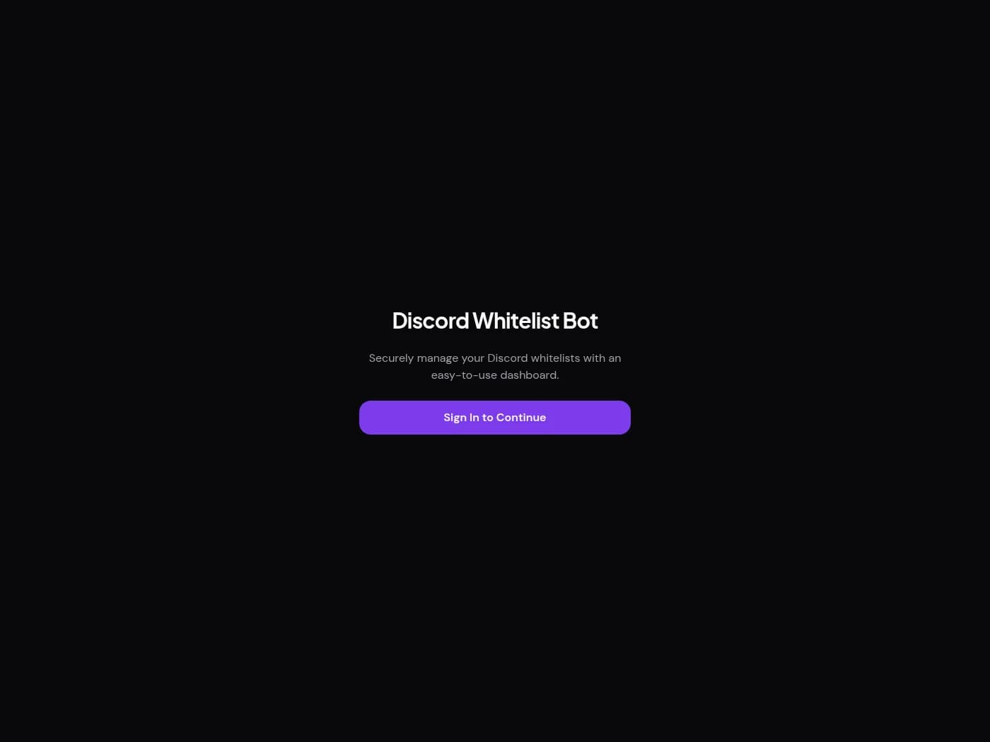 Whitelist Webhook Bot
