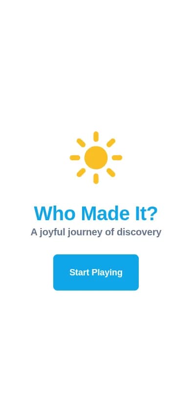 Who Made It? Mini-Game
