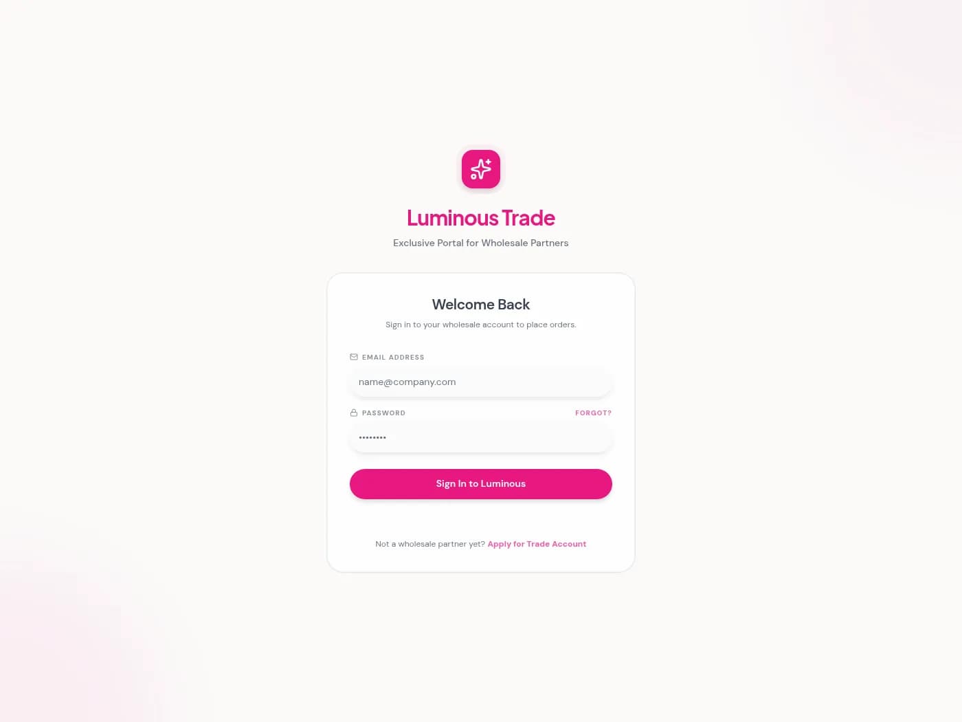 Wholesale Client Portal