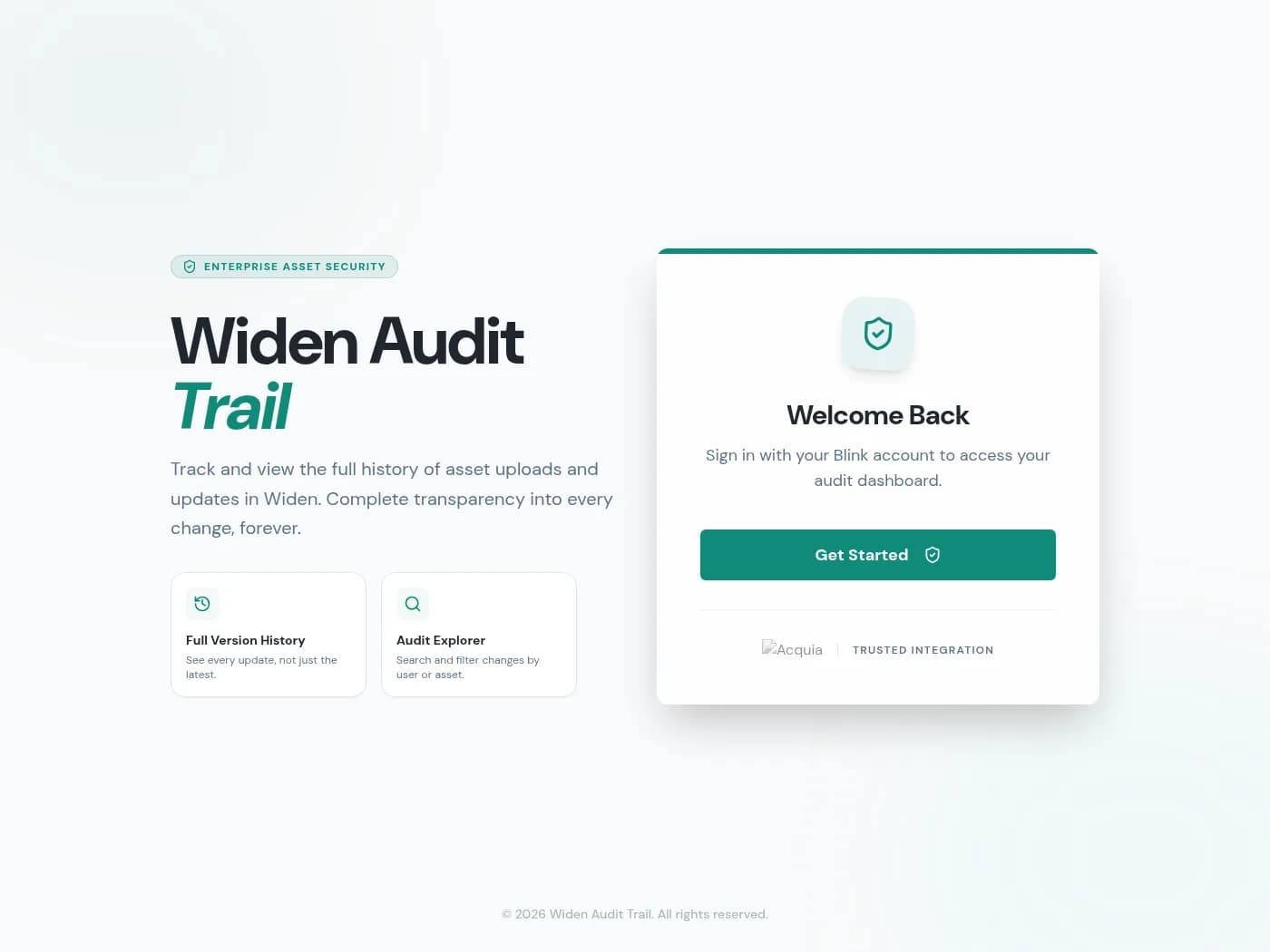 Widen Asset Audit Trail