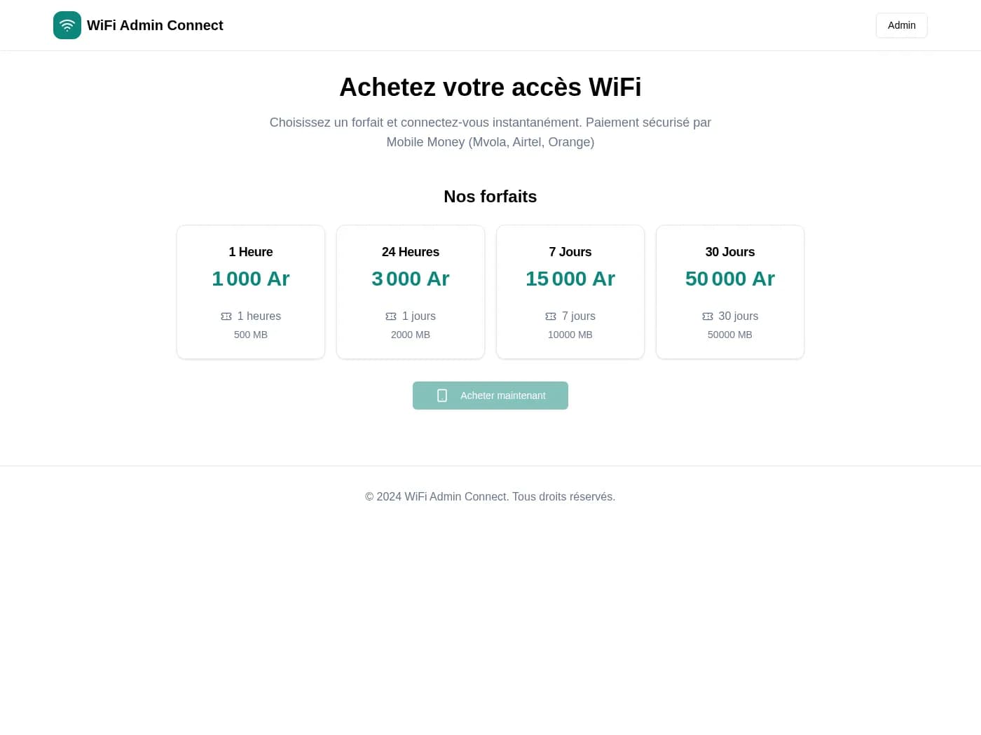 WiFi Admin Connect