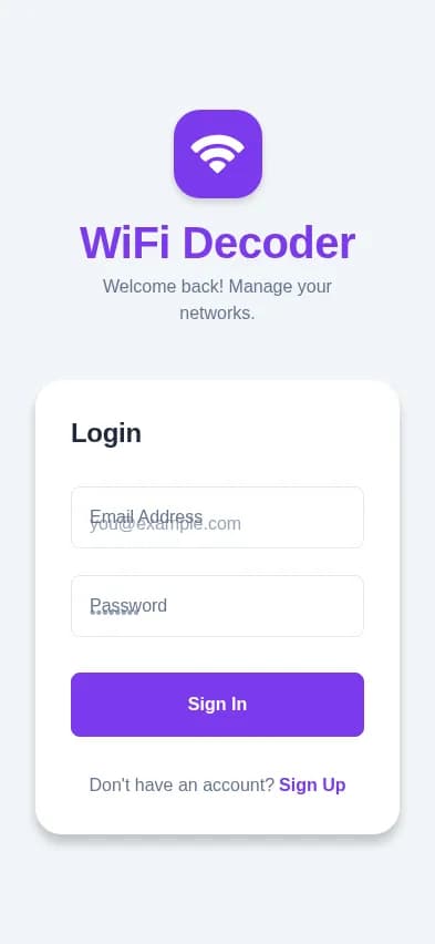 Wi-Fi Password Decoder