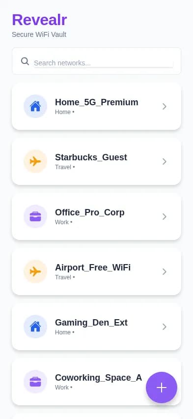 WiFi Pass Revealr