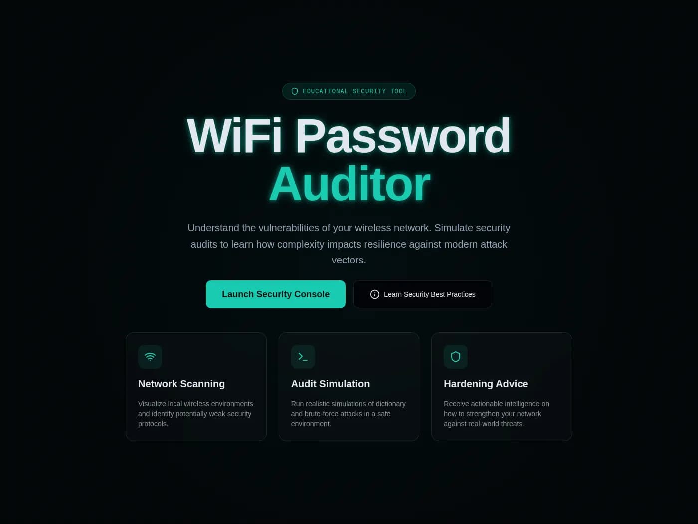 WiFi Password Auditor