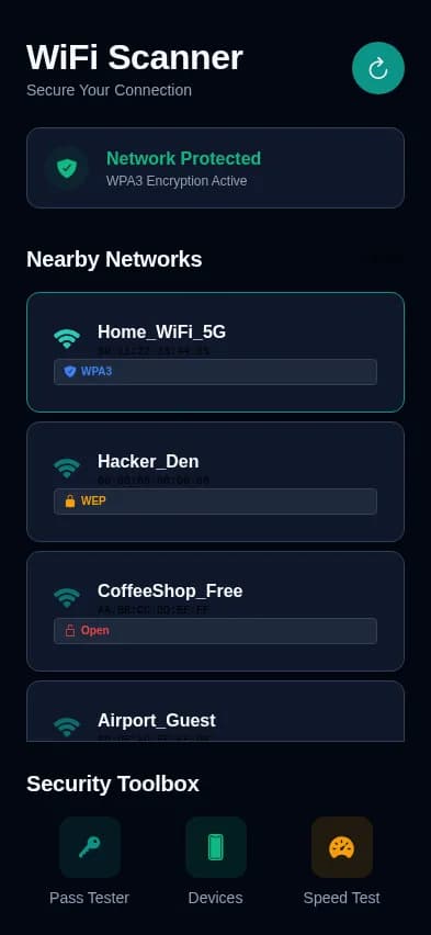 WiFi Security Scanner