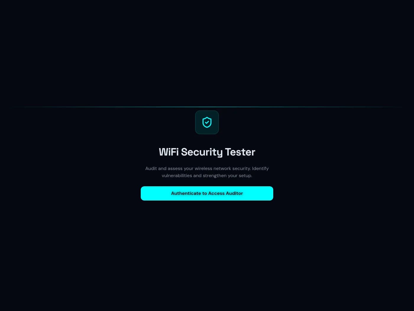 WiFi Security Tester