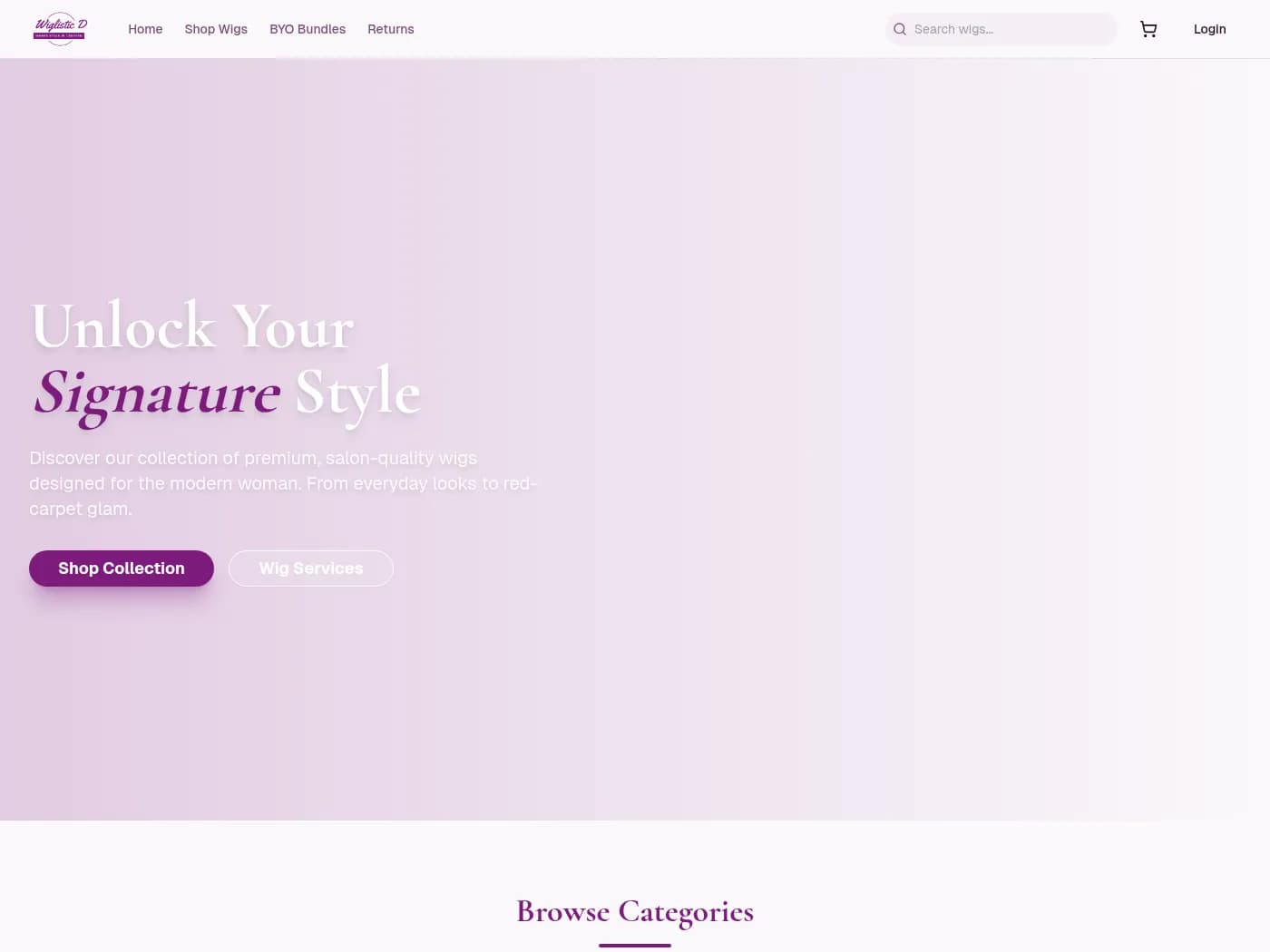 Wiglistic D Ecommerce