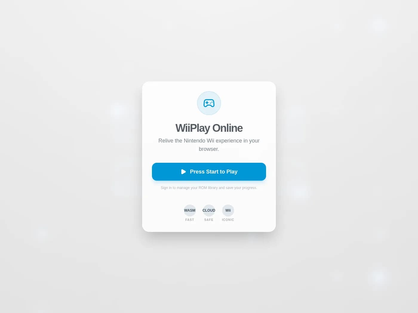 WiiPlay Emulator