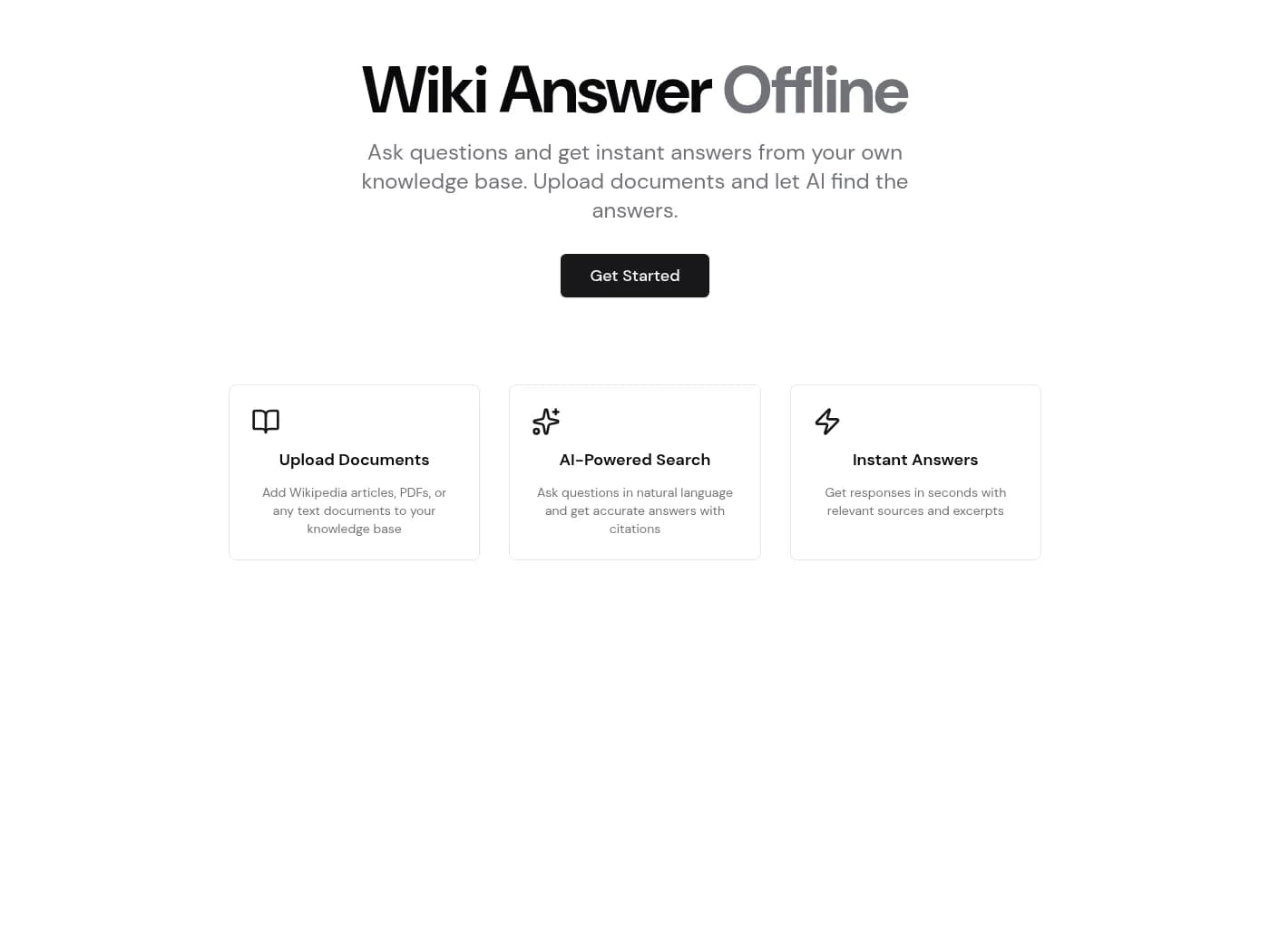Wiki Answer Offline