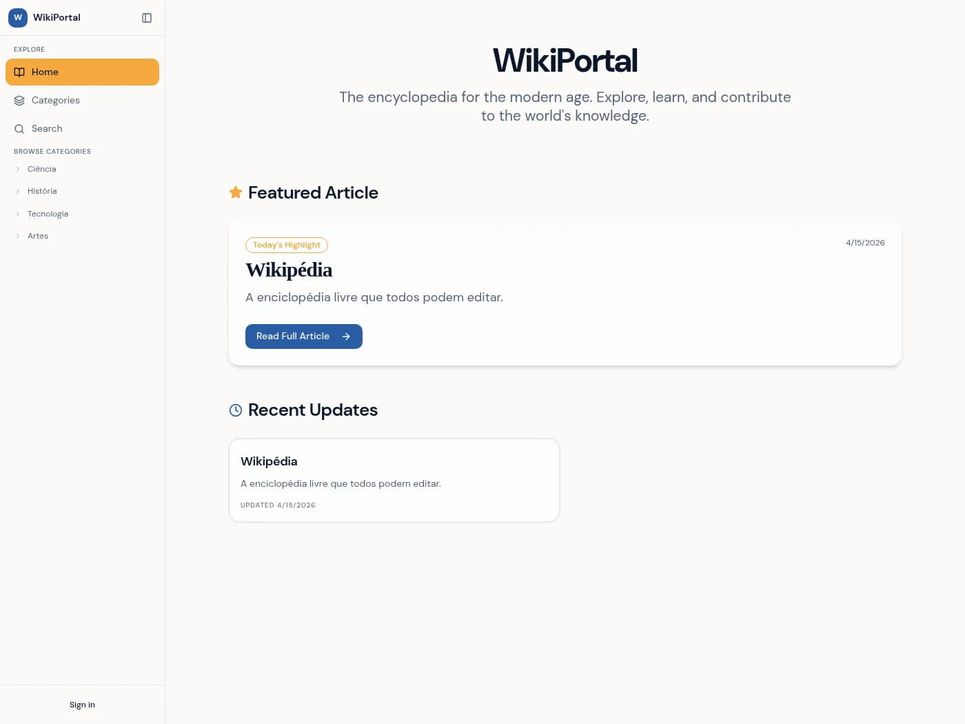 WikiPortal
