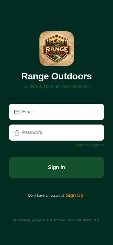 Range Outdoors App
