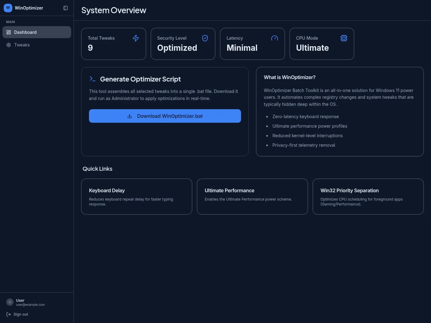 WinOptimizer Batch Toolkit