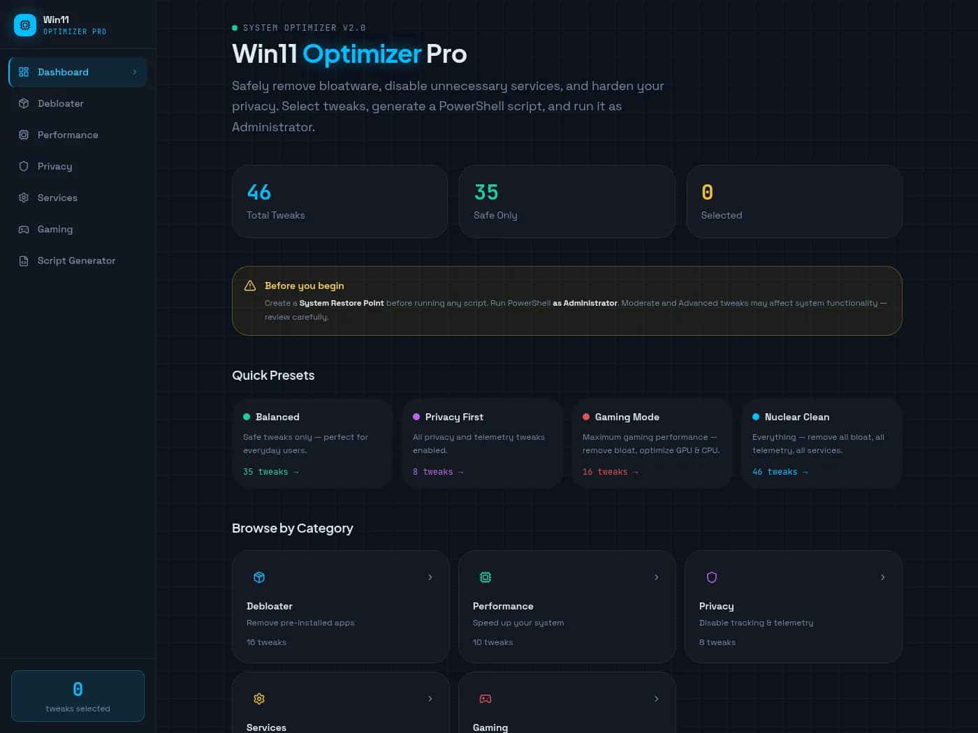 Win11 Optimizer Pro