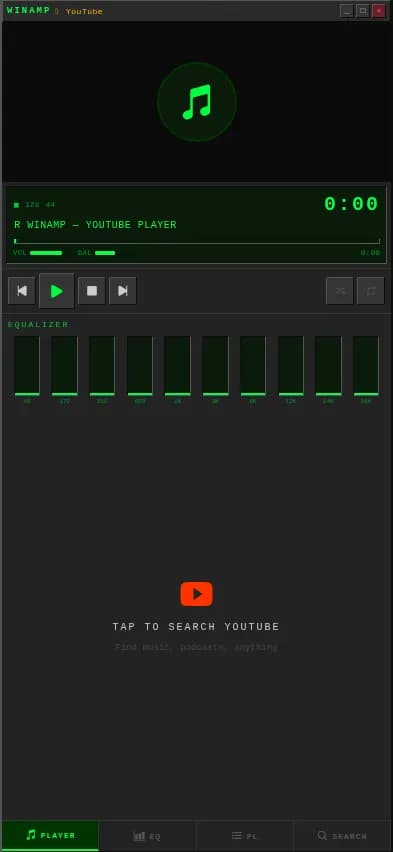 Winamp YouTube Player