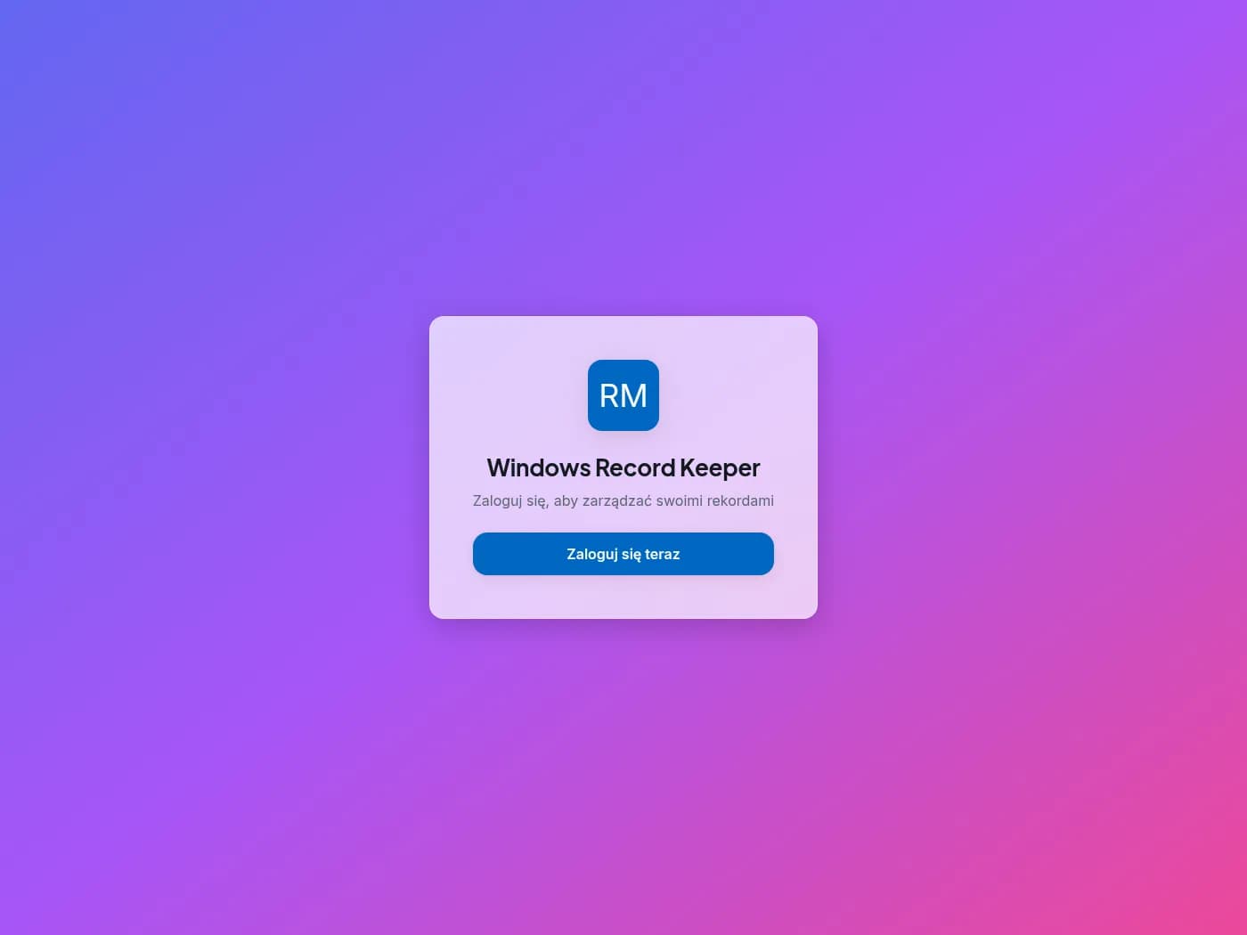 Windows Record Keeper