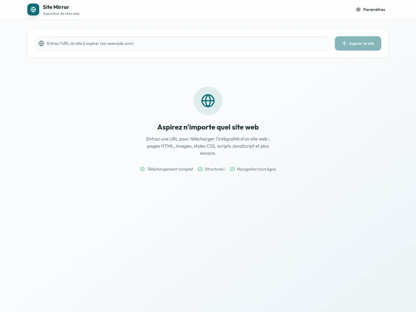 Site Mirror Windows App