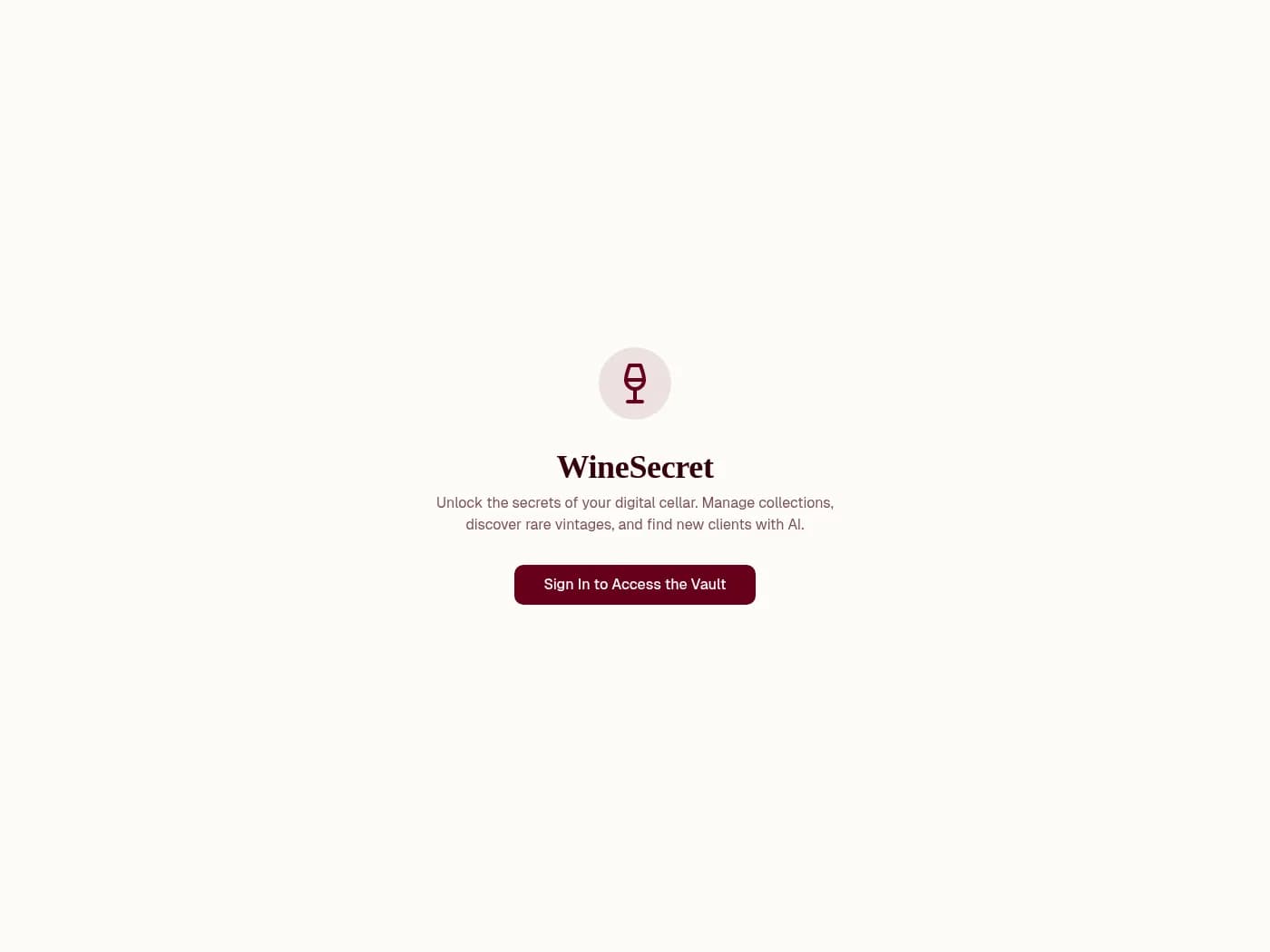WineSecret Clone