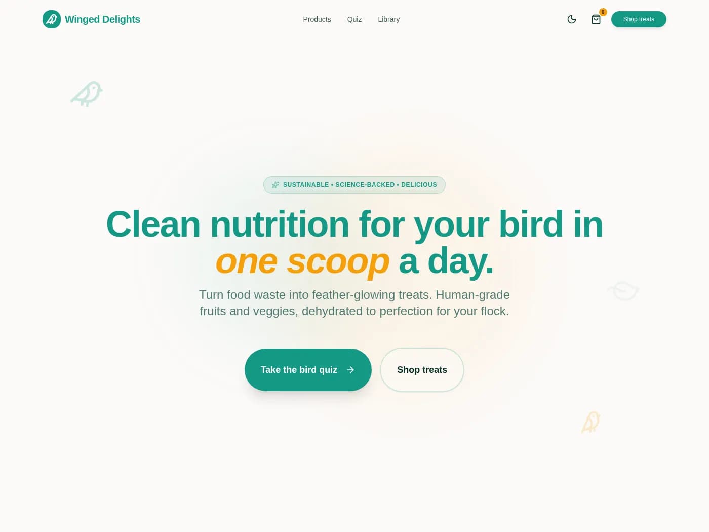 Winged Delights Web App