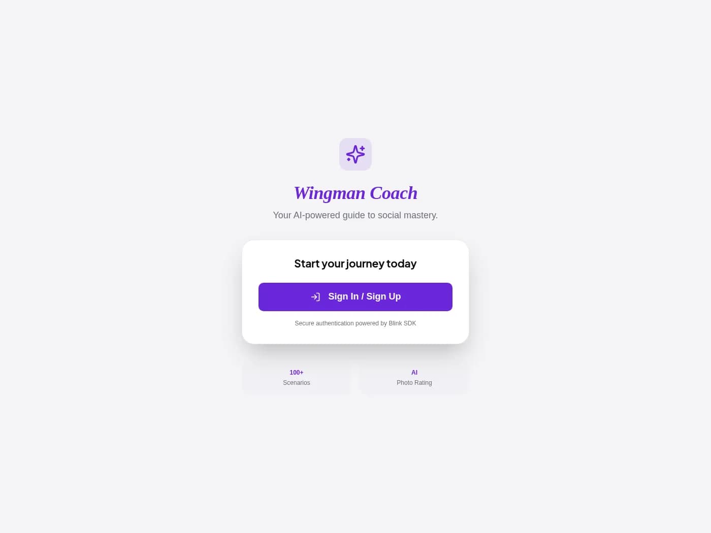 Wingman Coach App