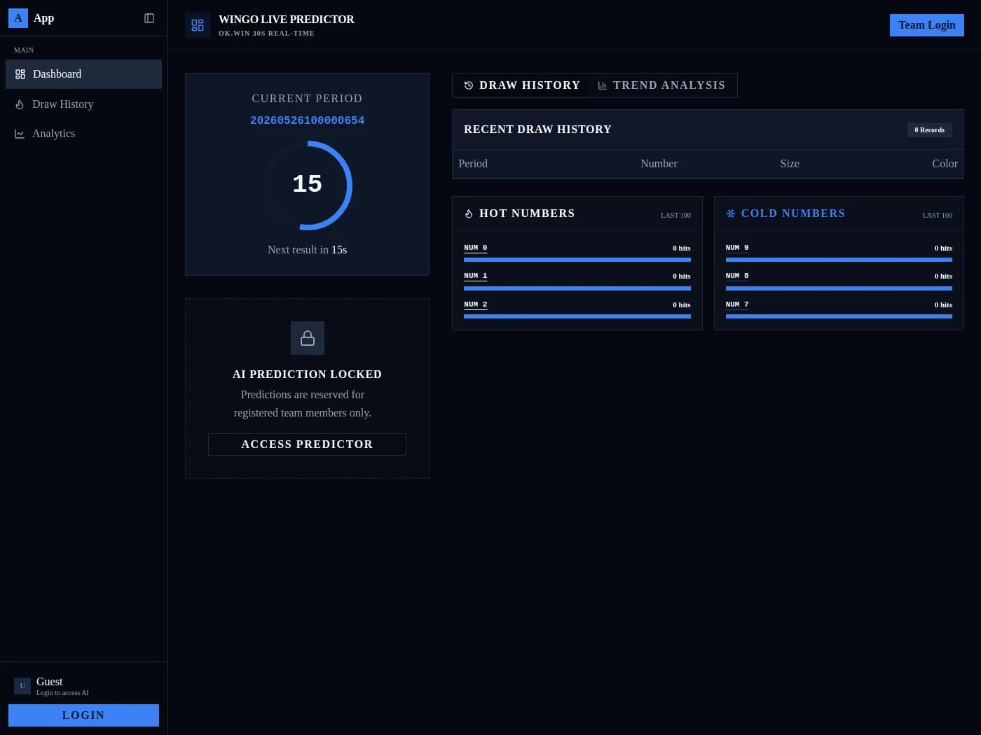 WinGo Live Predictor