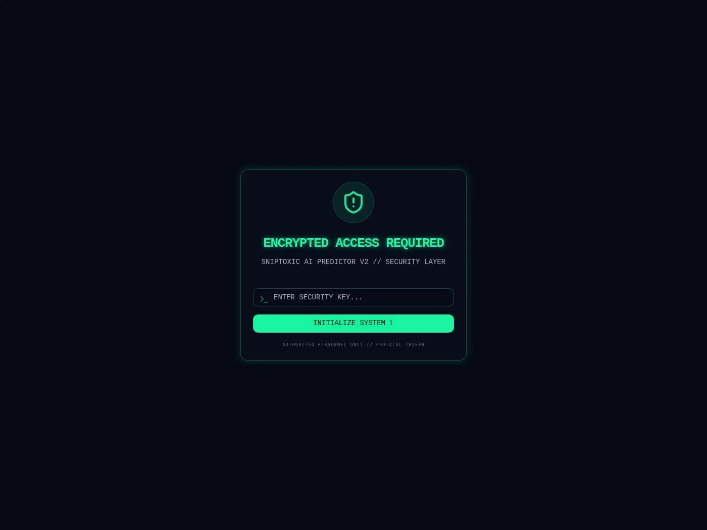 Sniptoxic AI Predictor v2