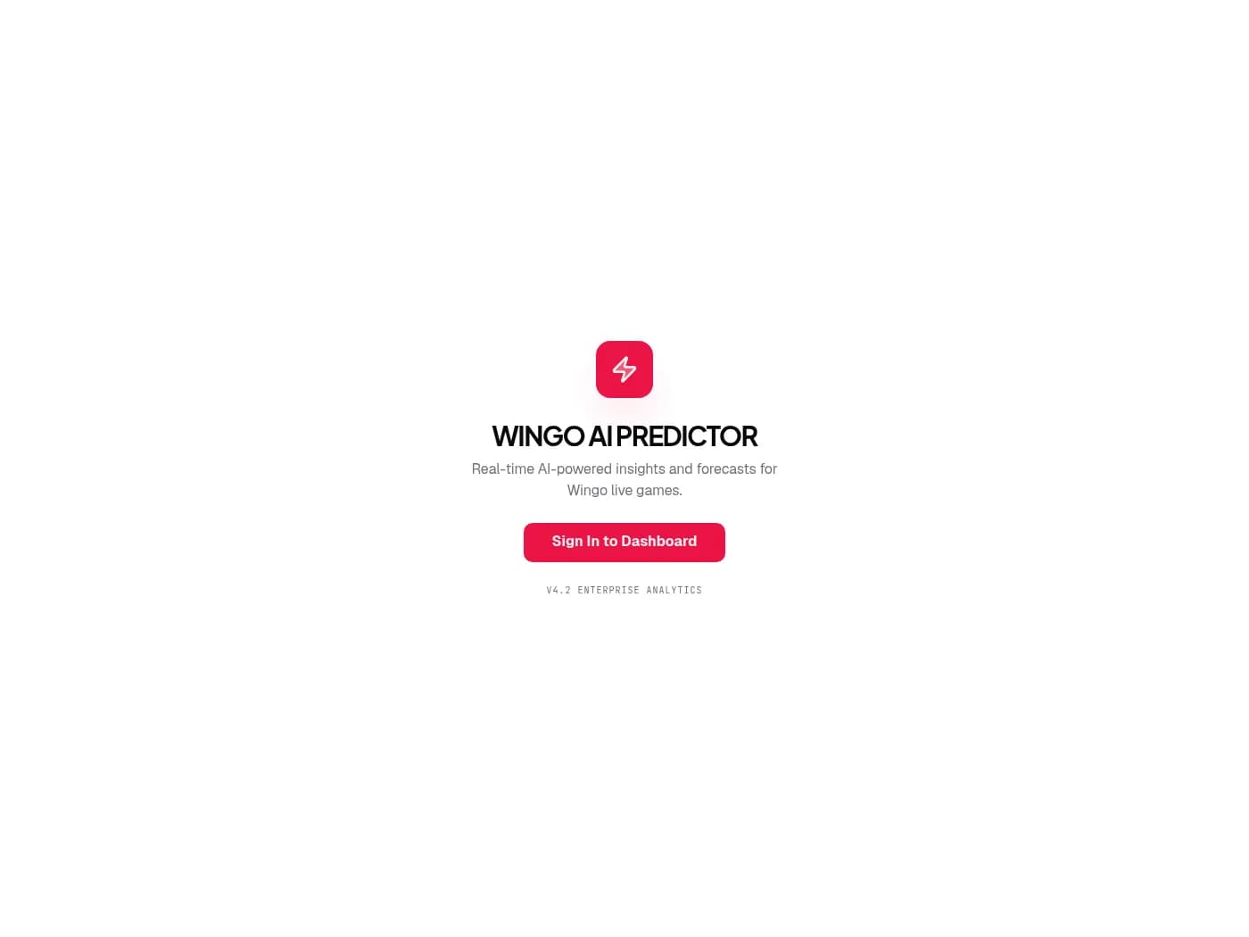 Wingo AI Live Prediction