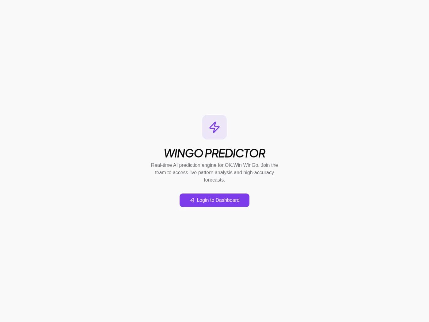 WinGo Live Predictor