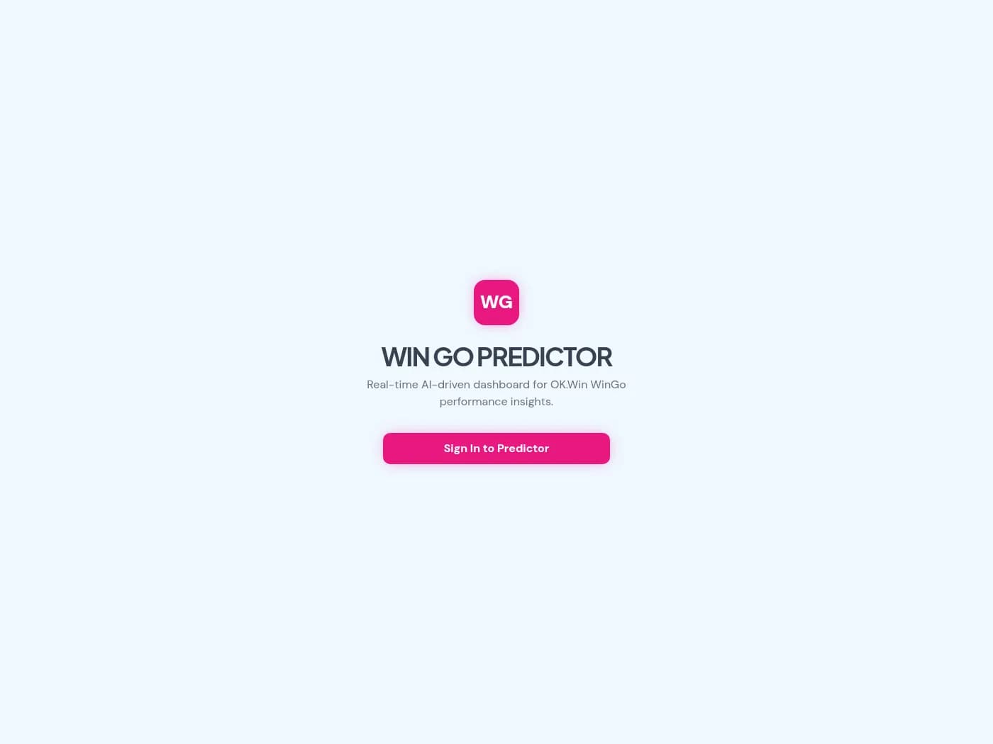 WinGo Live Predictor