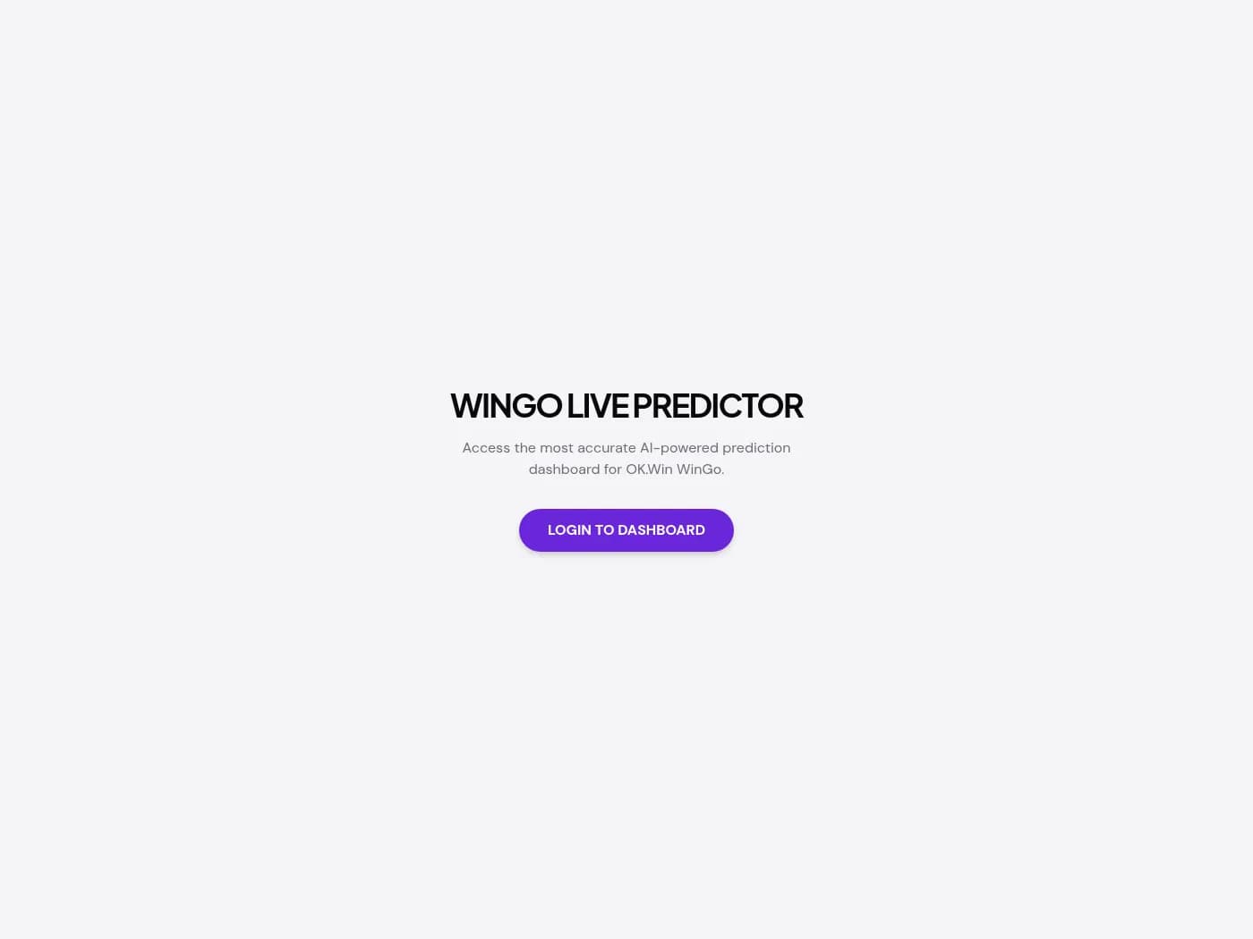 Wingo Live Predictor