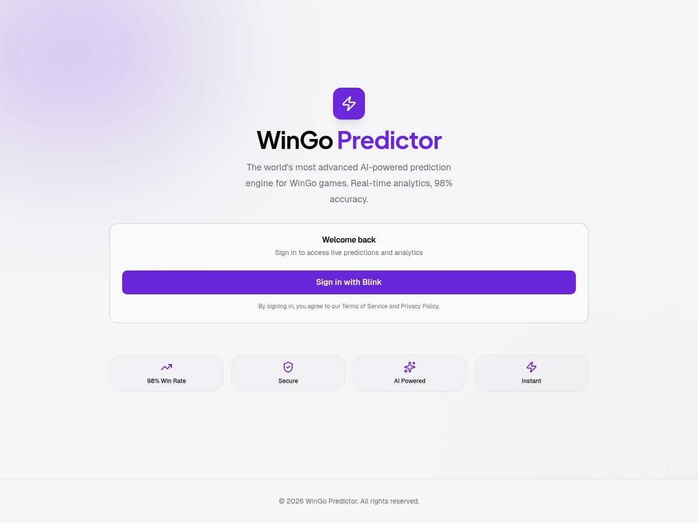 WinGo Live Predictor