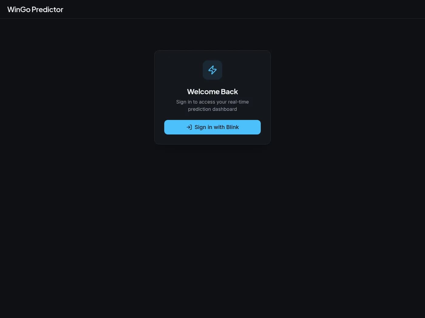 WinGo Live Predictor