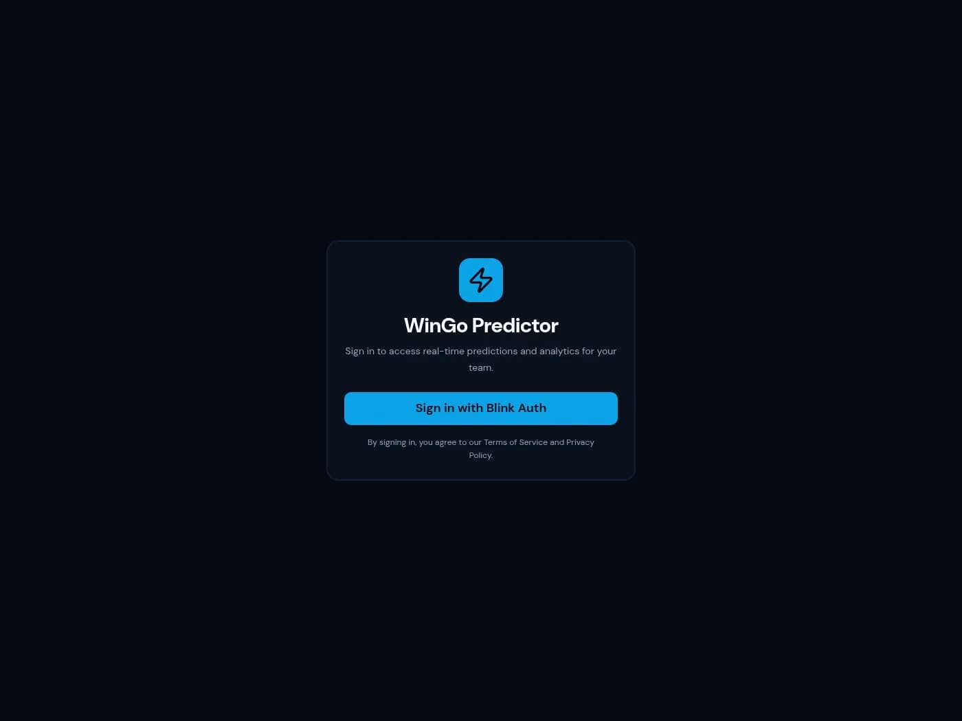 WinGo Live Predictor