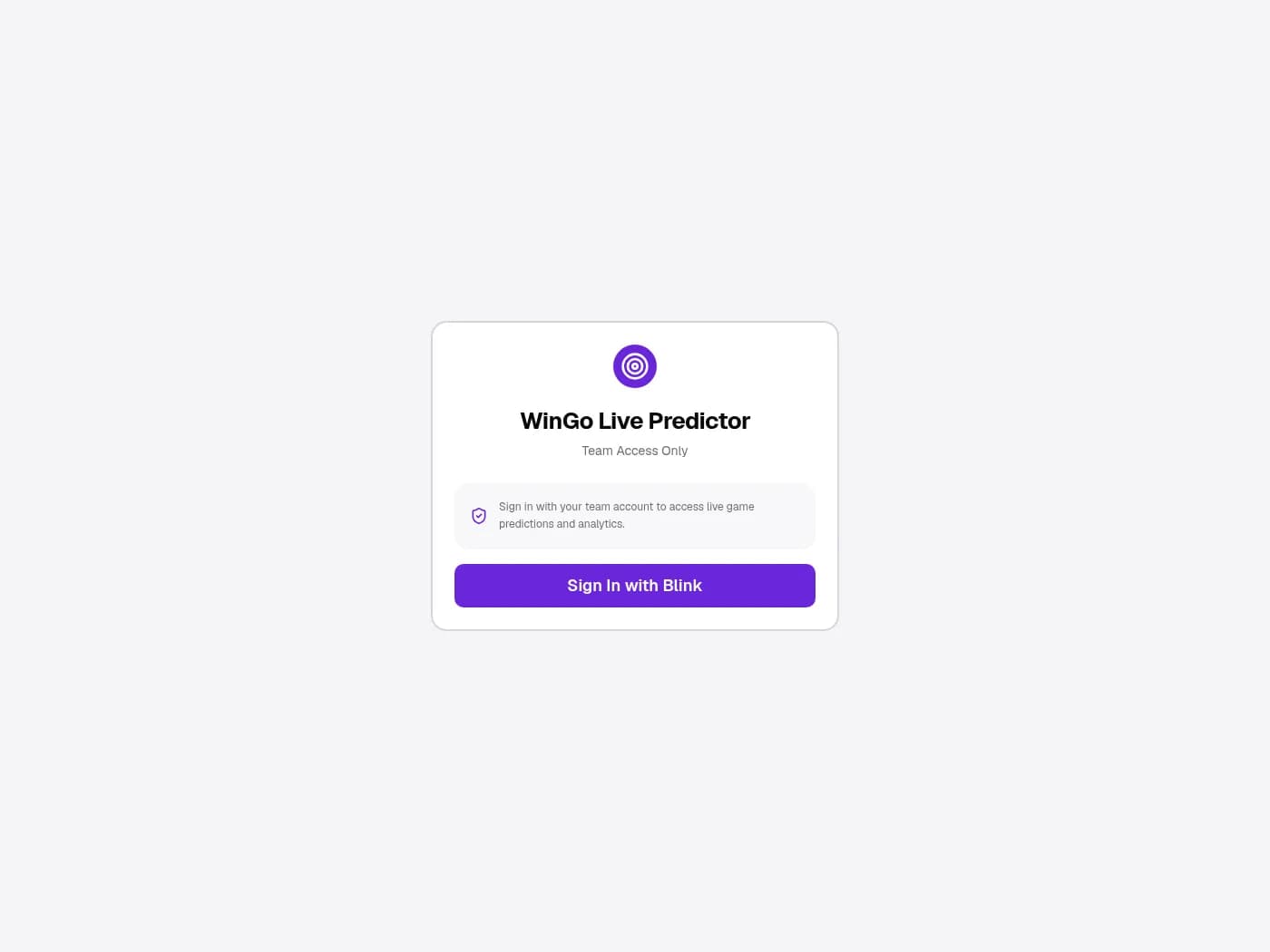 WinGo Live Predictor