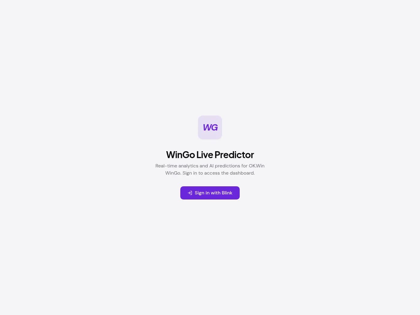 WinGo Live Predictor