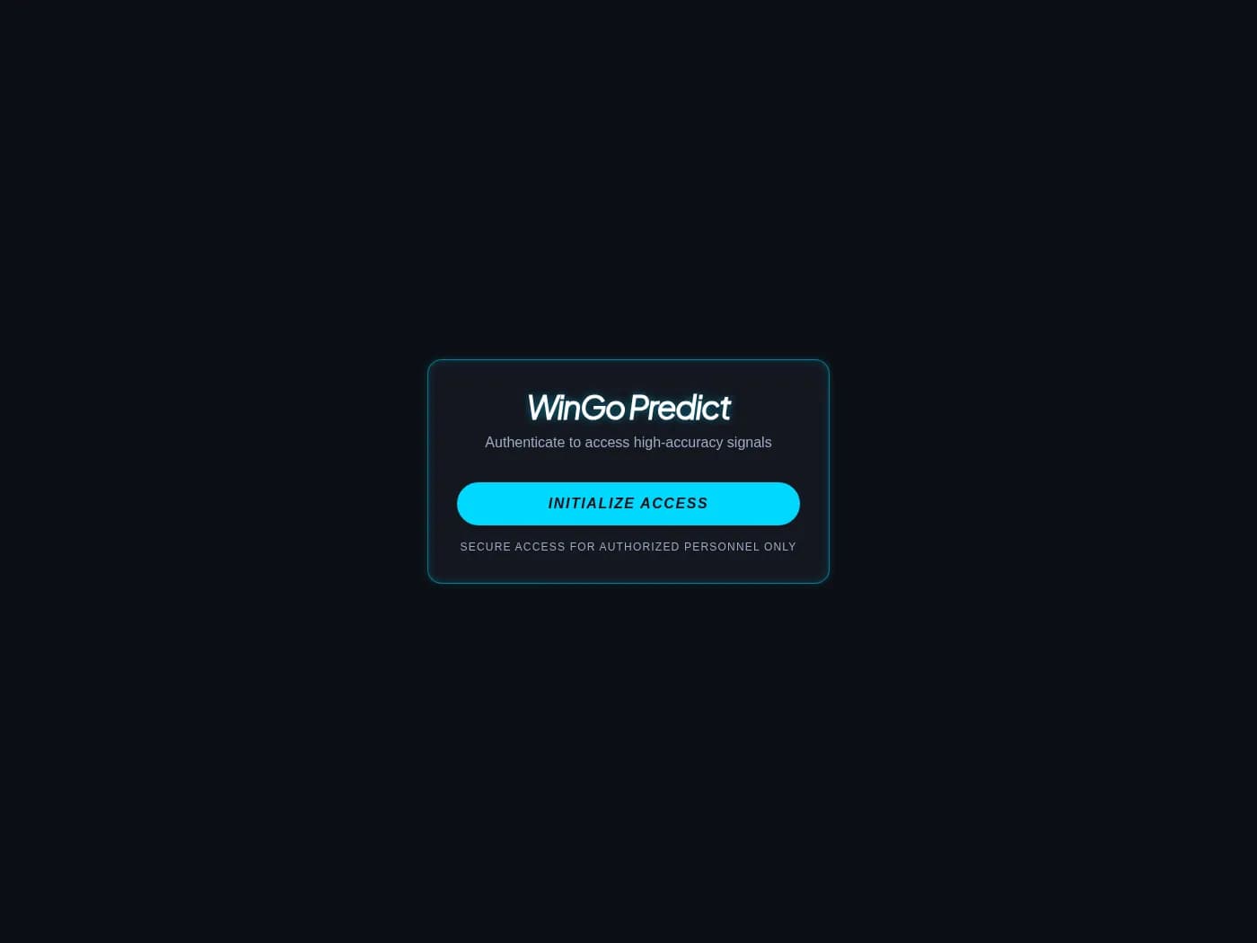 WinGo Live Predictor