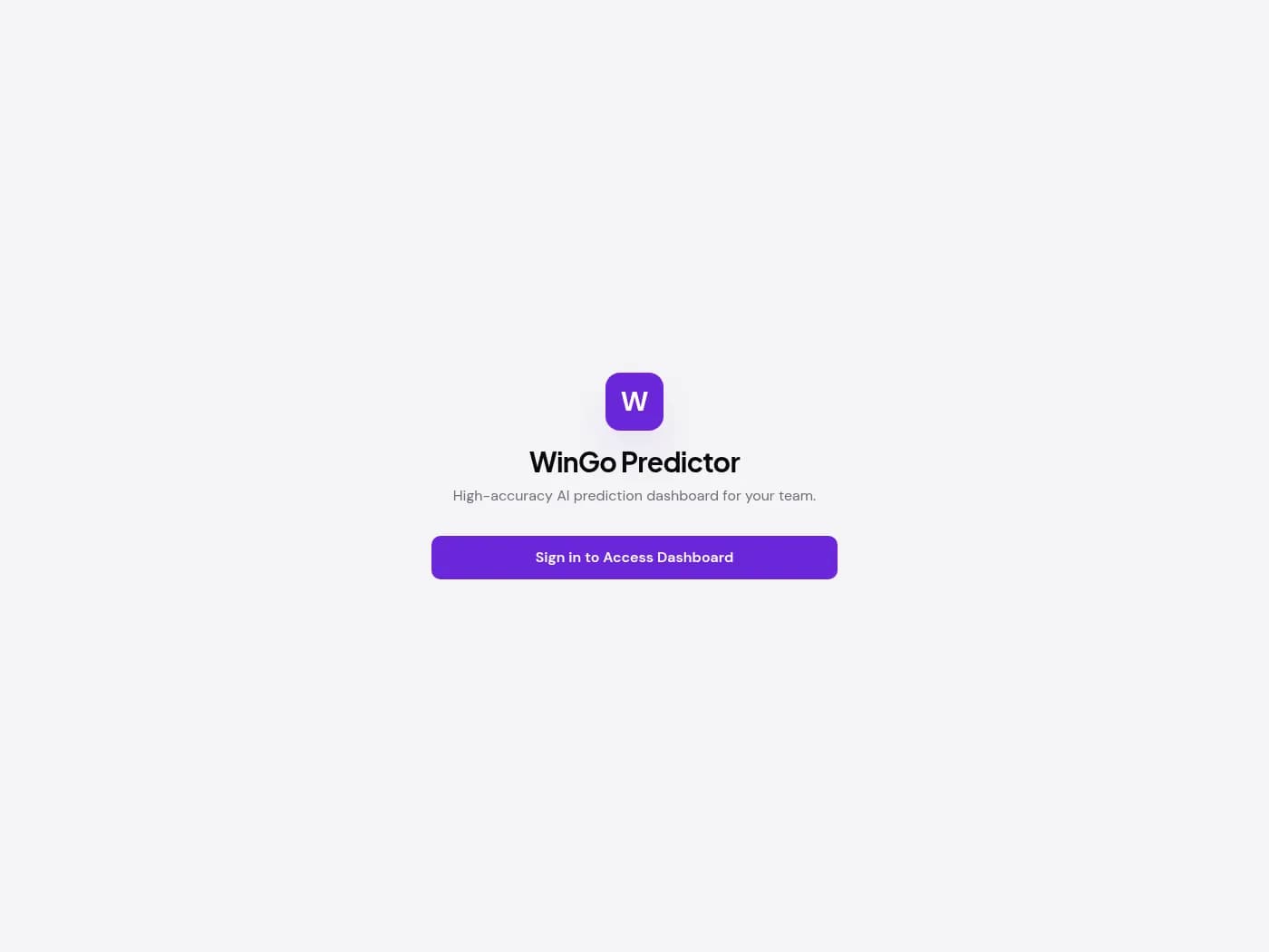 WinGo Live Predictor