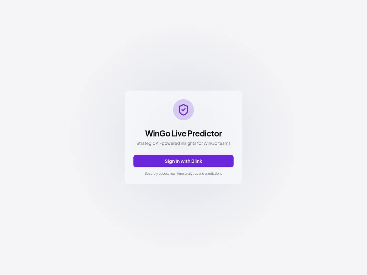 WinGo Live Predictor