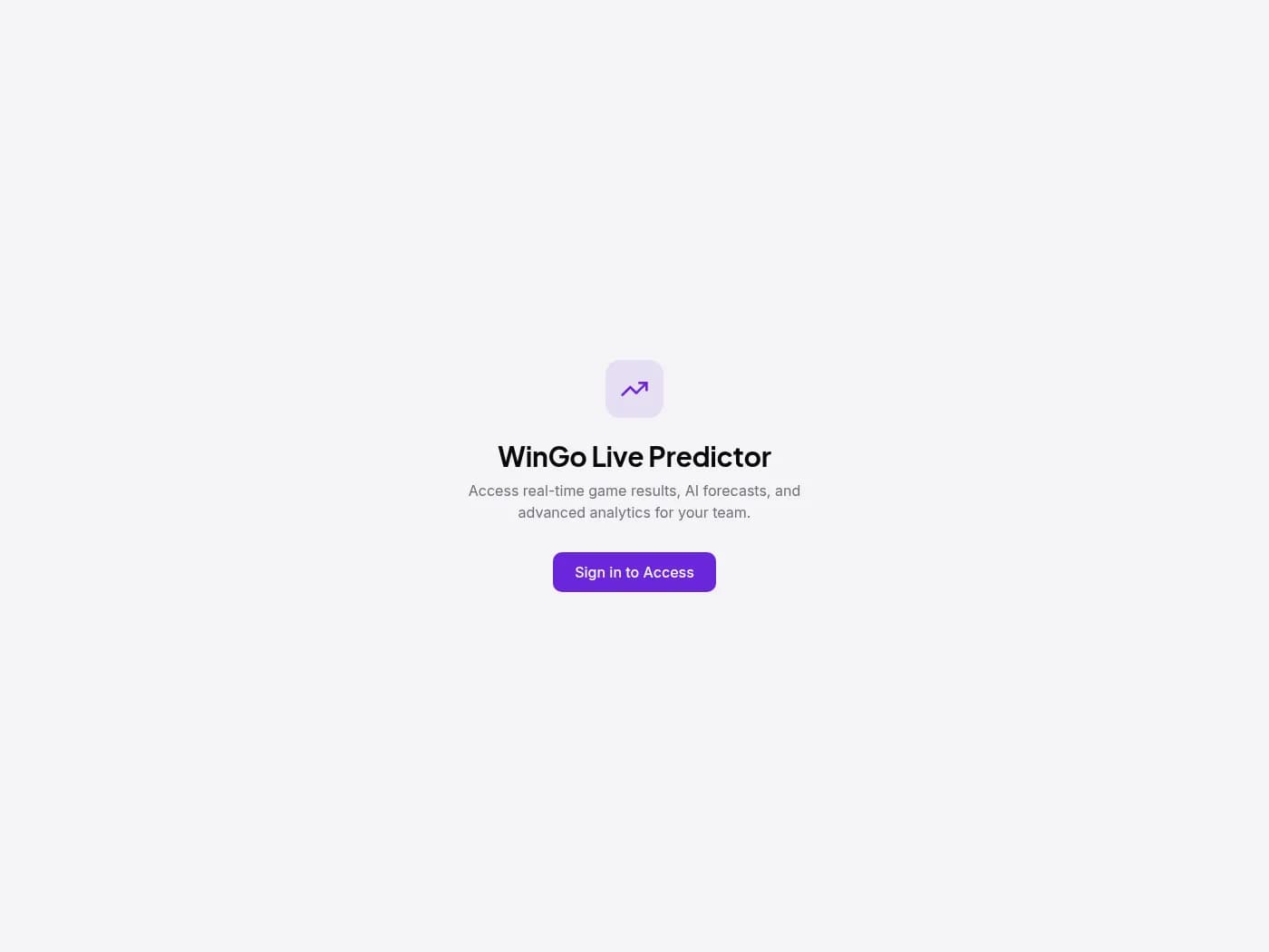 WinGo Live Predictor