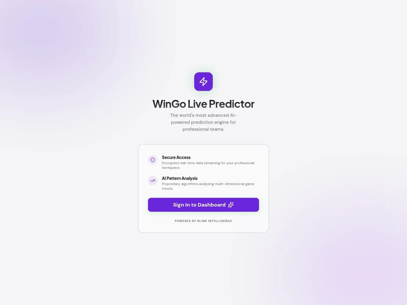 WinGo Live Predictor
