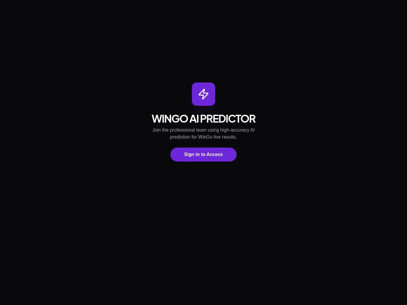 WinGo Live Predictor