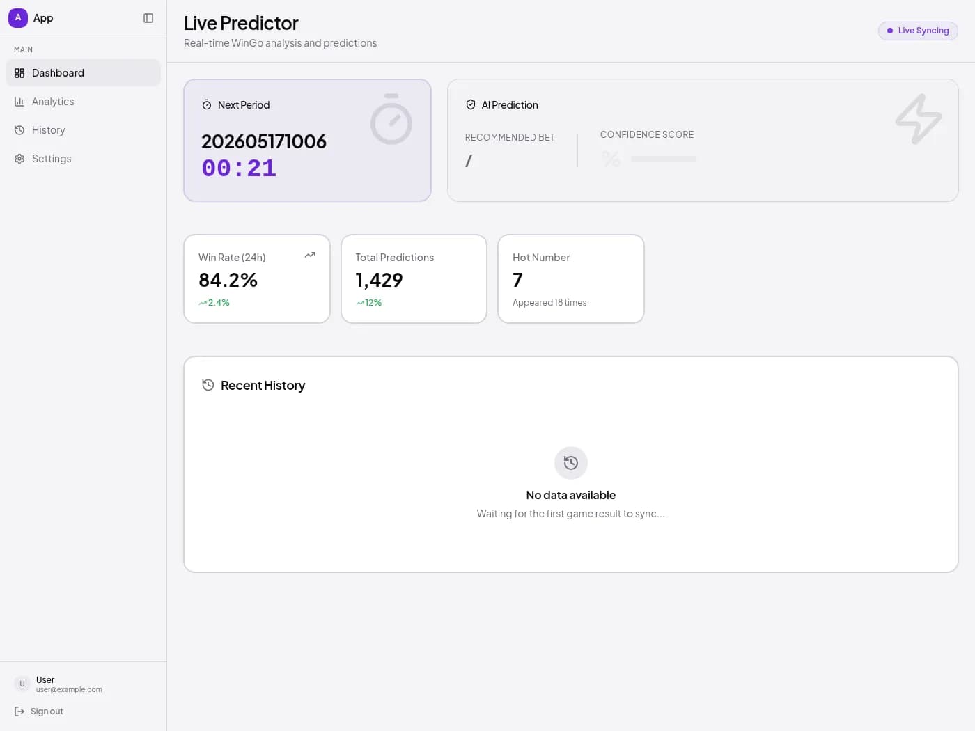 WinGo Live Predictor