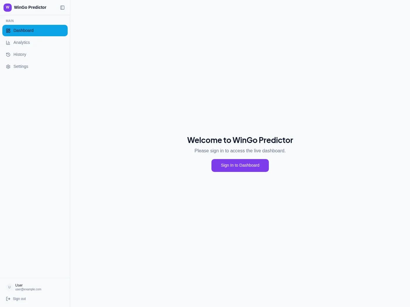 WinGo Live Predictor
